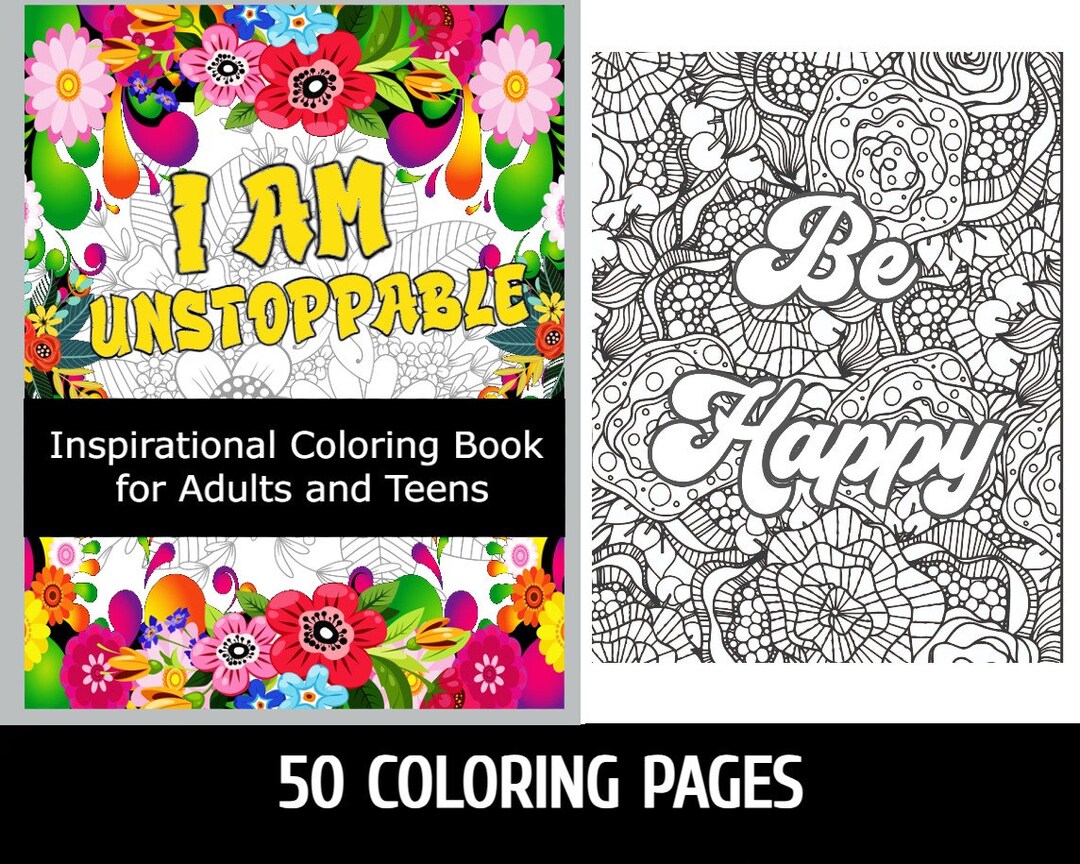 An Inspirational Coloring Book for Everyone - Motivating Patterns and ...