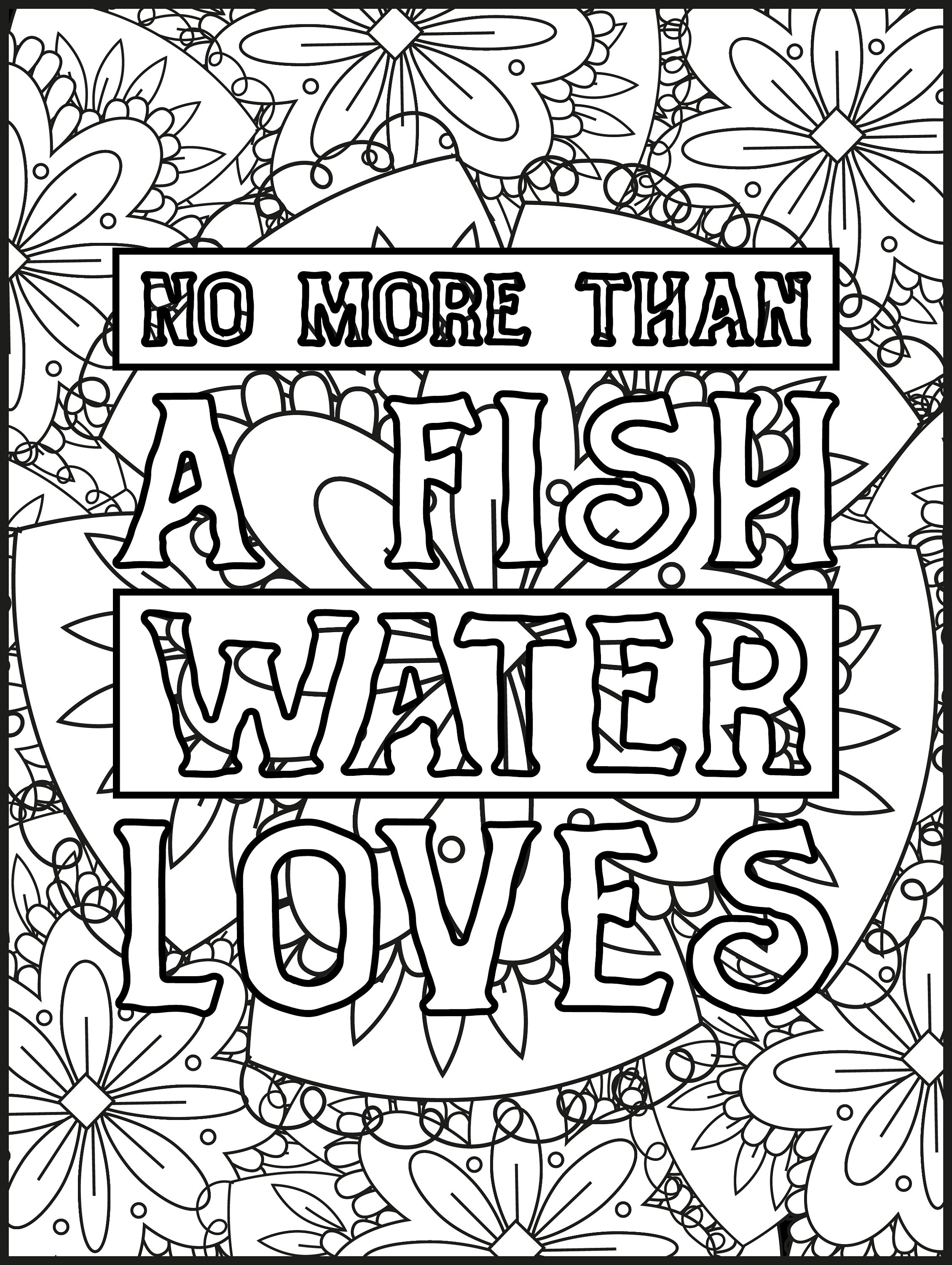 Coloring Pages: Men Eat Fish by GBN Publishing Club. Adult - Etsy
