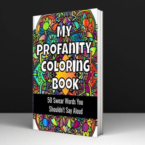 50 Dirty Swear Words Coloring Pages for Adults. printable - Etsy