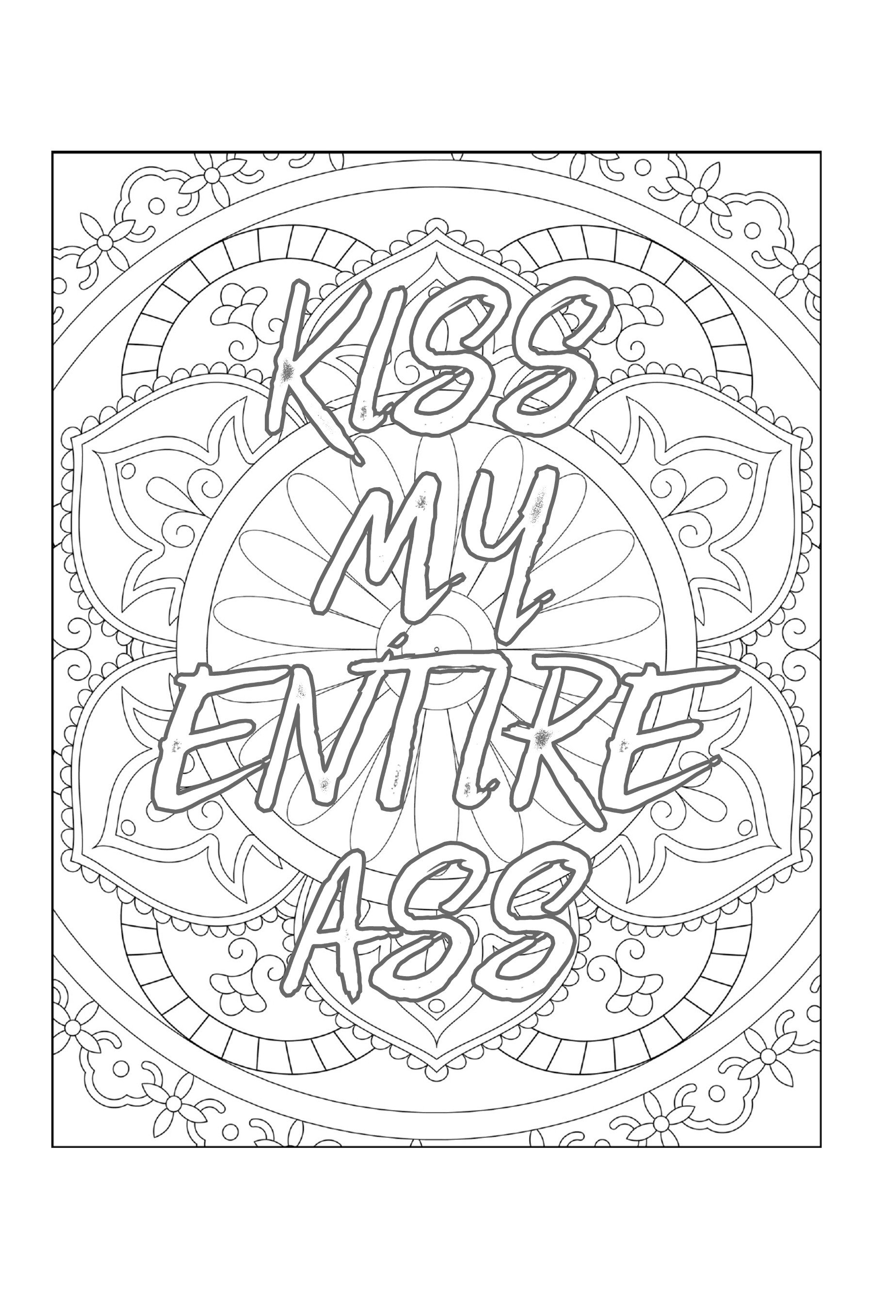 Adult Profanity Coloring Book by GBN Publishing Club Adult - Etsy