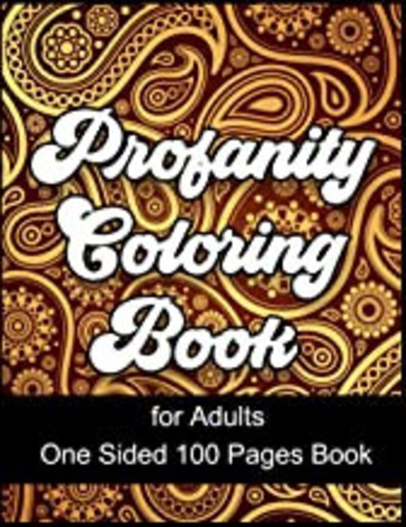 Profanity Coloring Book: Adult Coloring Book - Etsy