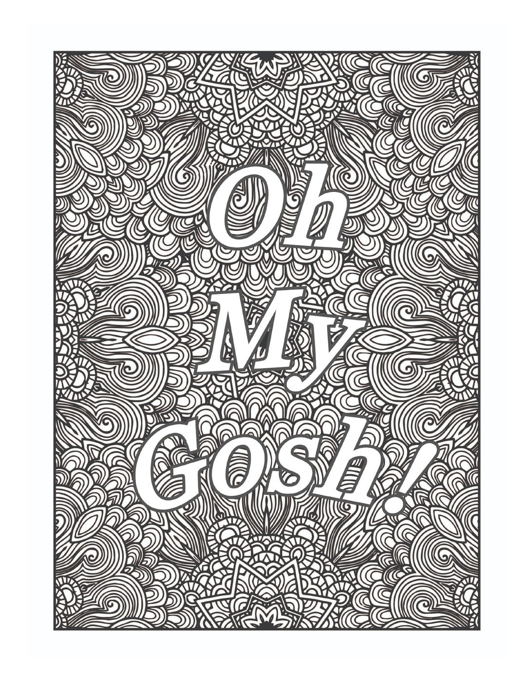Swear-word Alternatives: Adult Coloring Book Adult Humor - Etsy