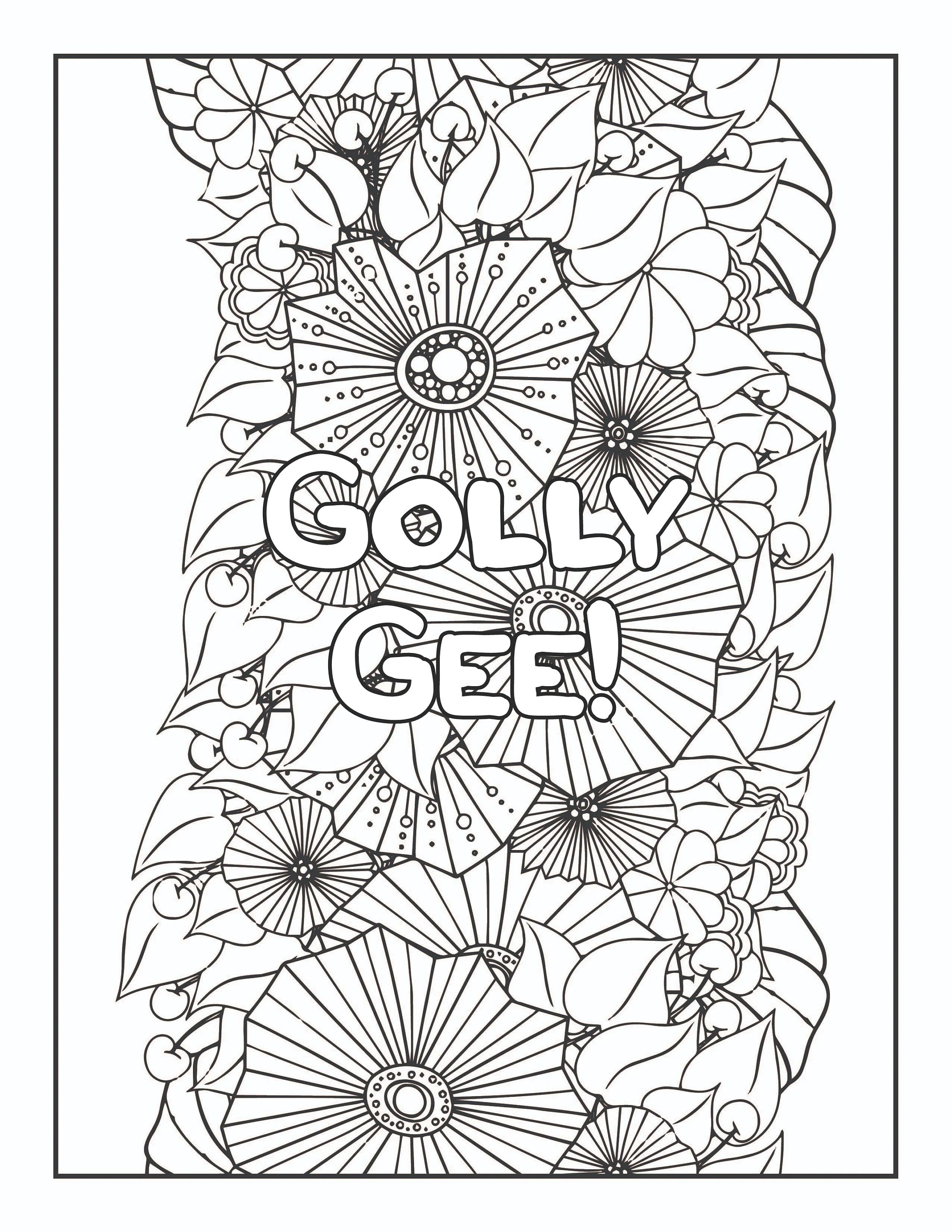 Swear-word Alternatives: Adult Coloring Book Adult Humor - Etsy