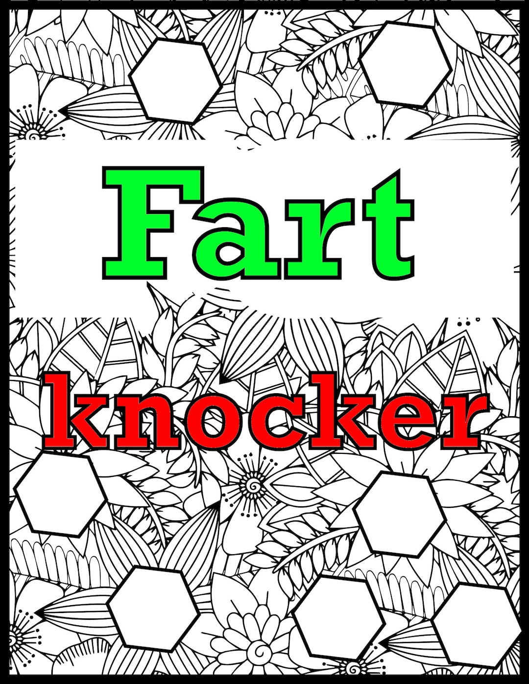 Fart Knocker - Adult Coloring Page | Adult Humor (printable, PDF ...