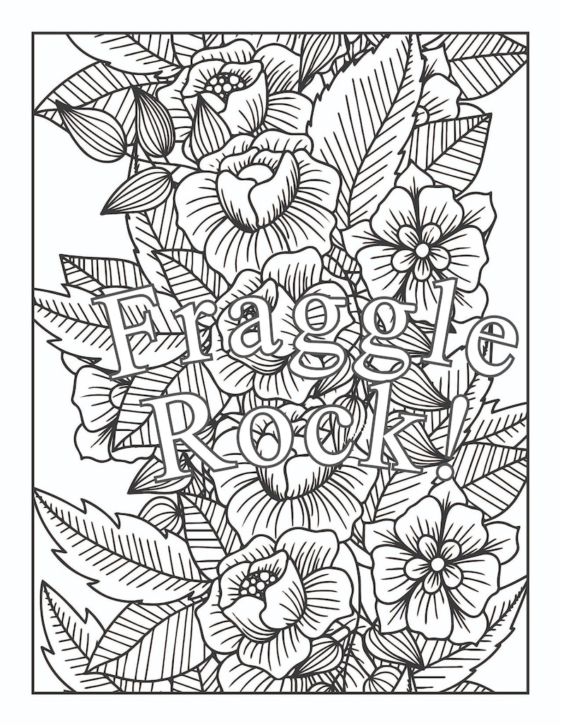 Fraggle Rock: Adult Coloring Page | Adult Humor - Etsy