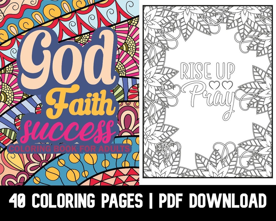 Spiritual Coloring Pages: God Faith & Success by GBN Publishing Club ...