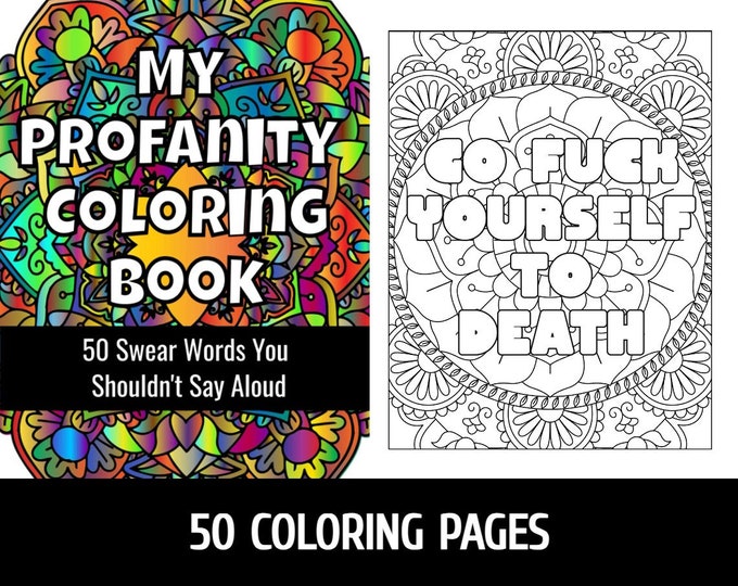 My Profanity Coloring Book by GBN Publishing Club | Adult Coloring Book ...