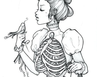 Gothic Emo Coloring Pages