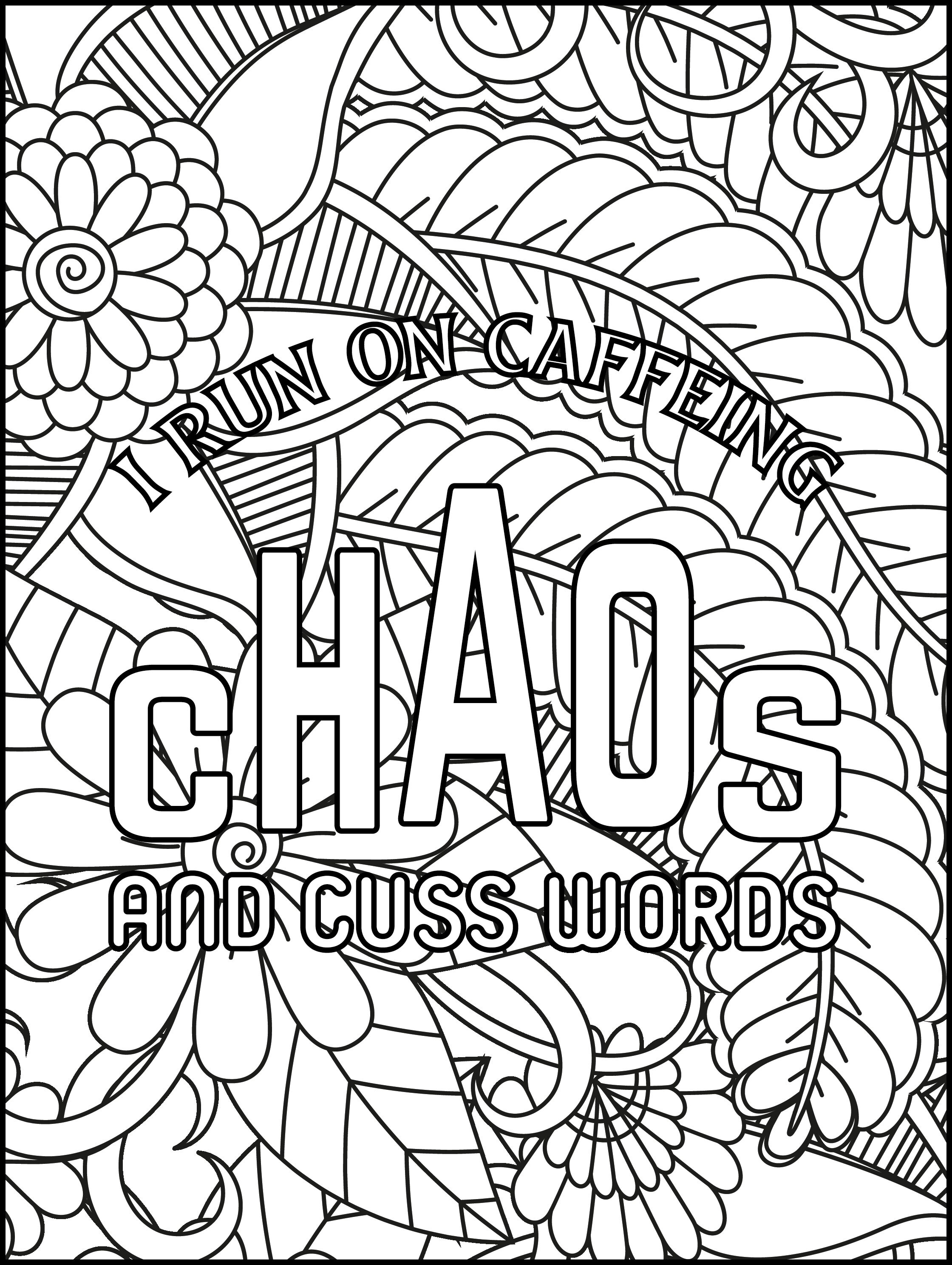 Coffee Coloring Adult Humor printable, PDF Download - Etsy