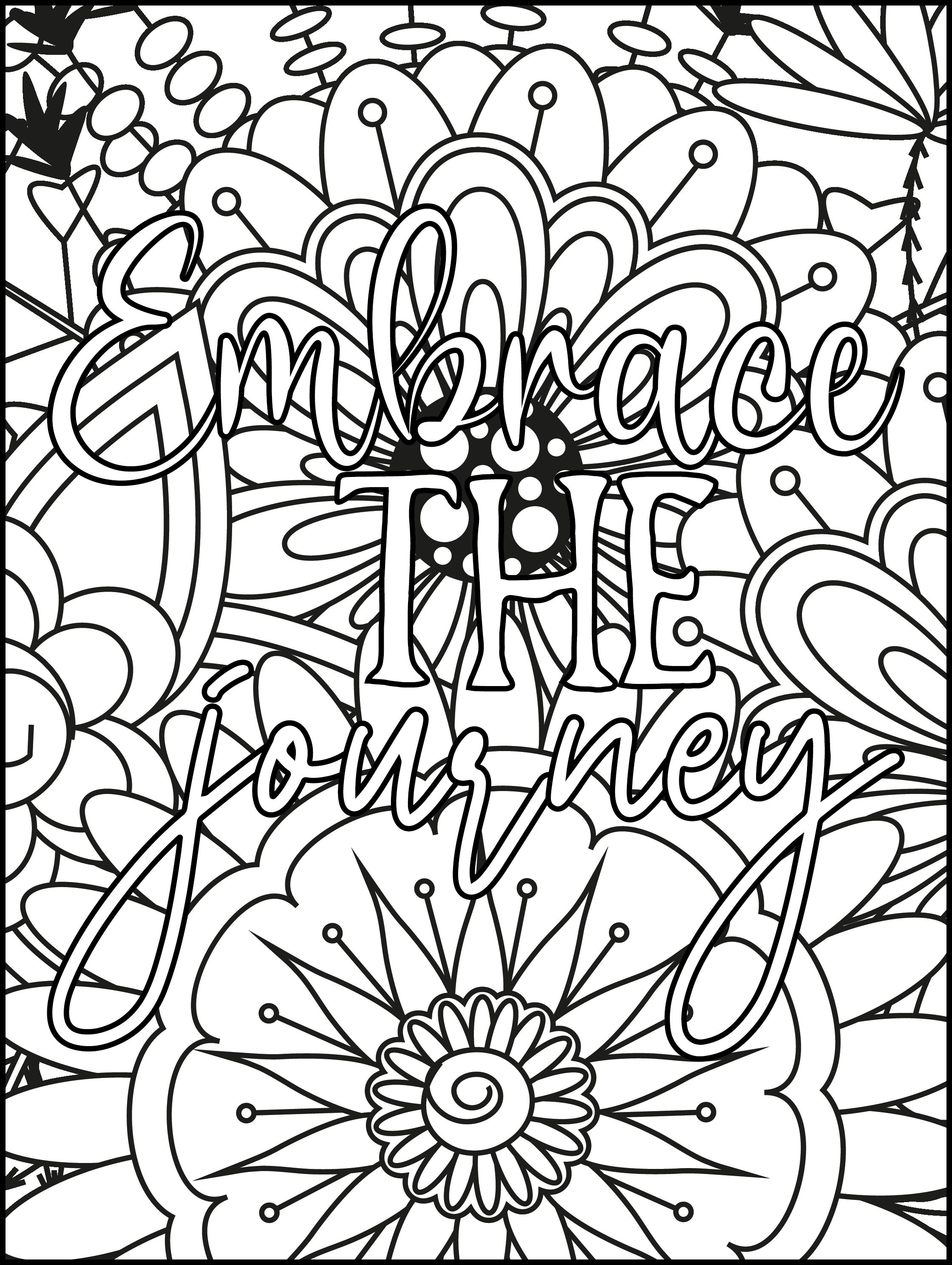 Inspirational Quotes Coloring Book for Everyone | Adult Humor ...
