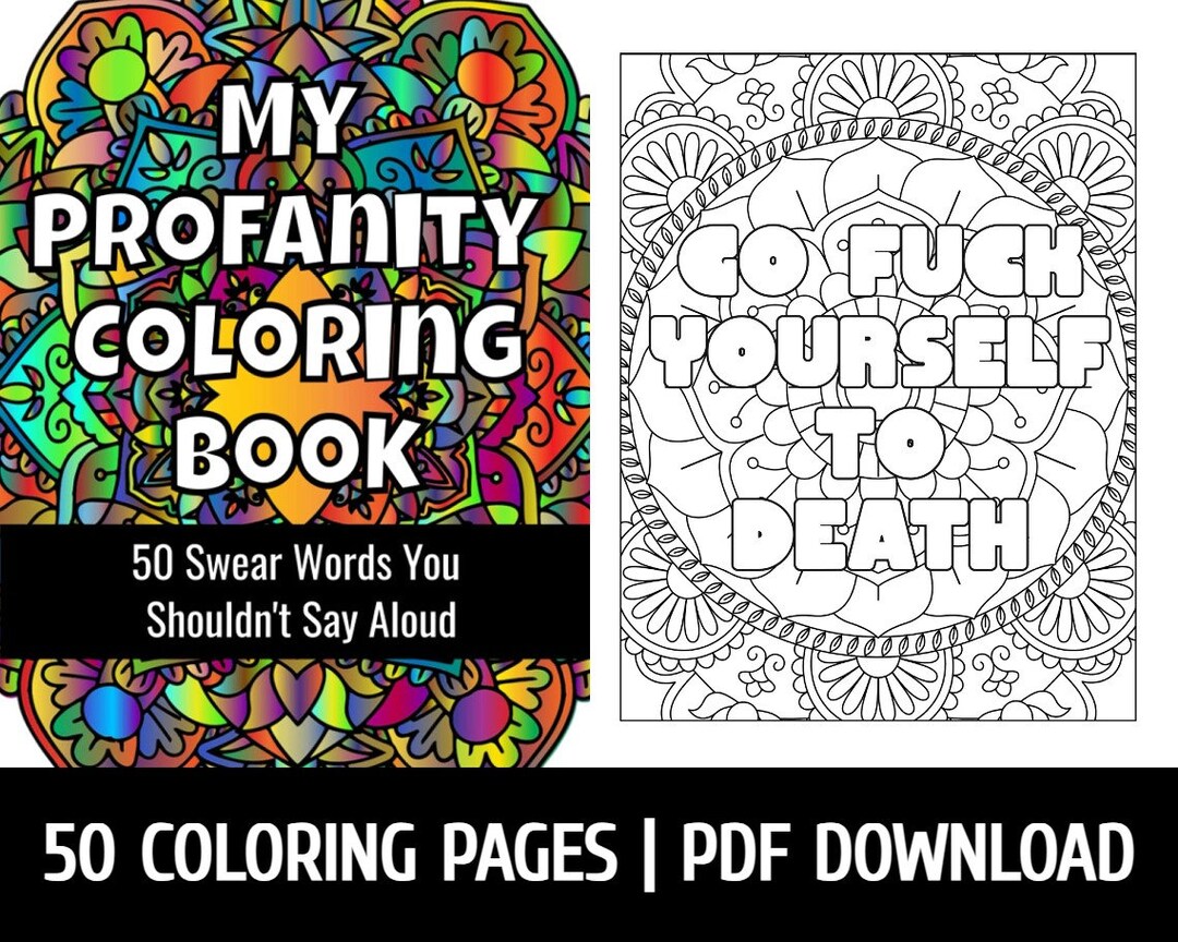 Adult Profanity Coloring Book by GBN Publishing Club | Adult Coloring ...
