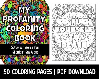 My Profanity Coloring Book by GBN Publishing Club Adult Coloring Book ...