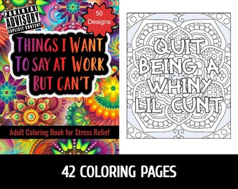 Doodles Printable Adult Coloring Page From Favoreads - Etsy