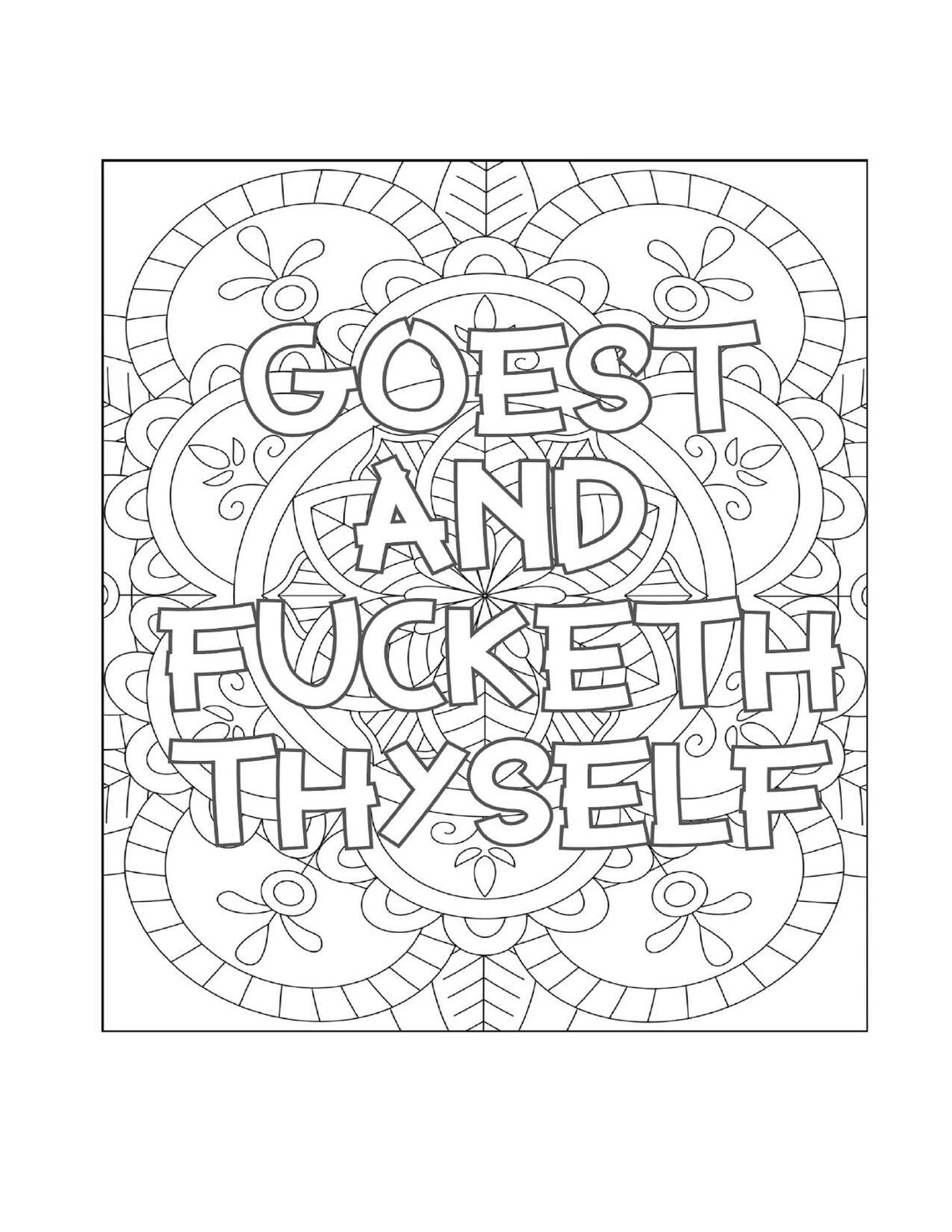Profanity Coloring Book: Adult Coloring Book - Etsy