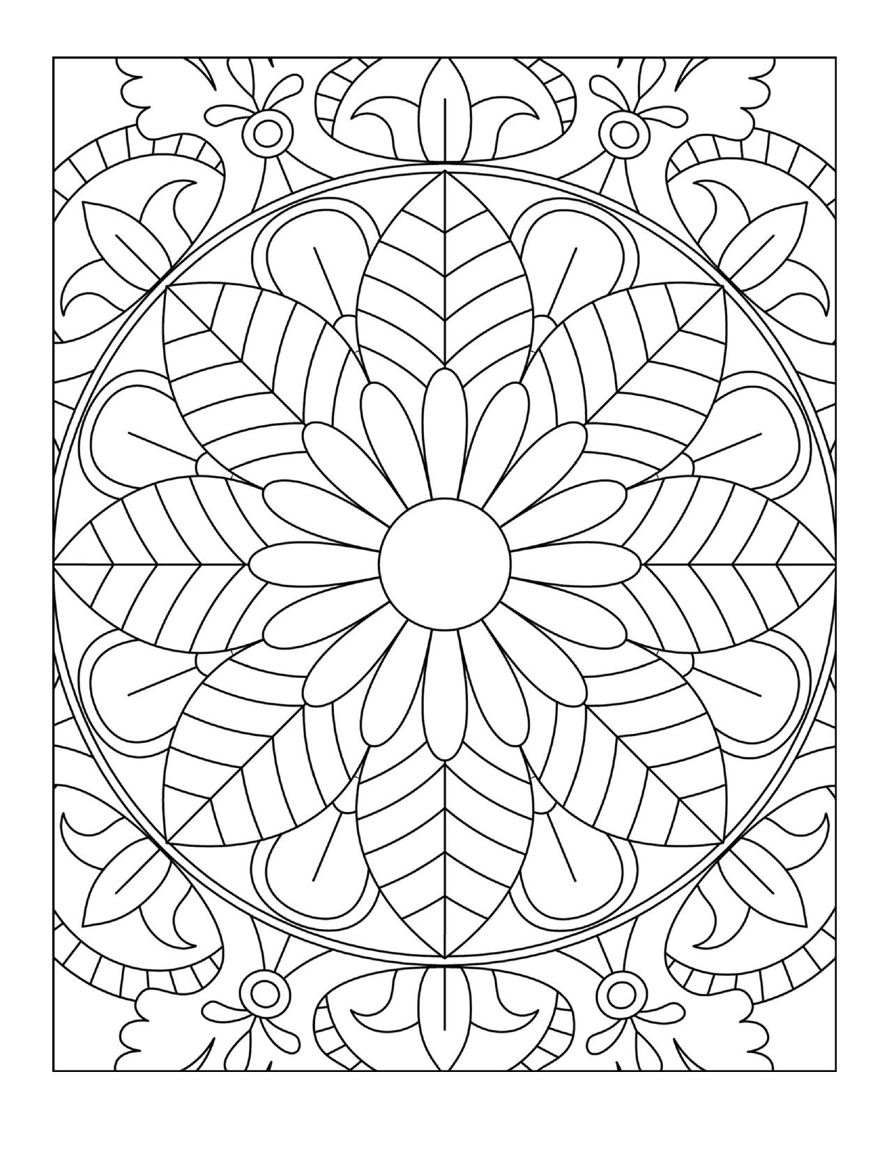 125 Mandala Coloring Pages - Etsy