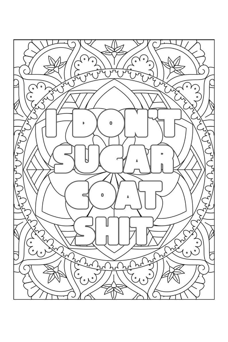 50 Dirty Swear Words Coloring Pages for Adults by GBN Publishing Club ...