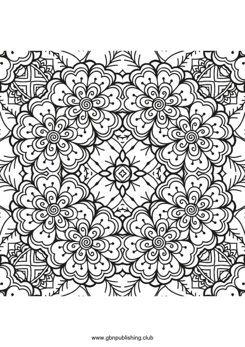 Magical Mandala Coloring Pages 25 Printable Designs for - Etsy