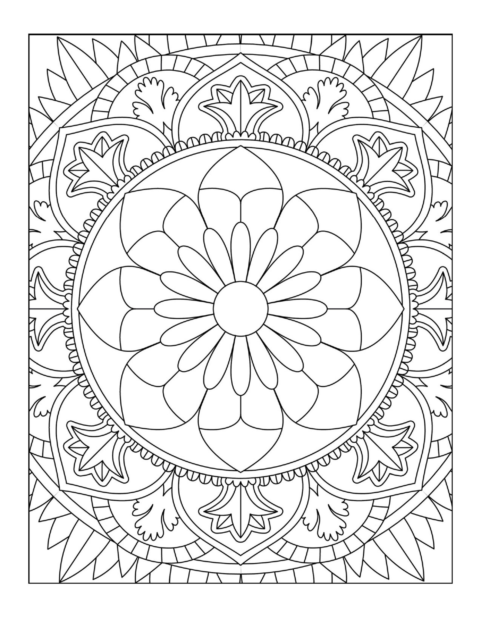 125 Mandala Coloring Pages - Etsy
