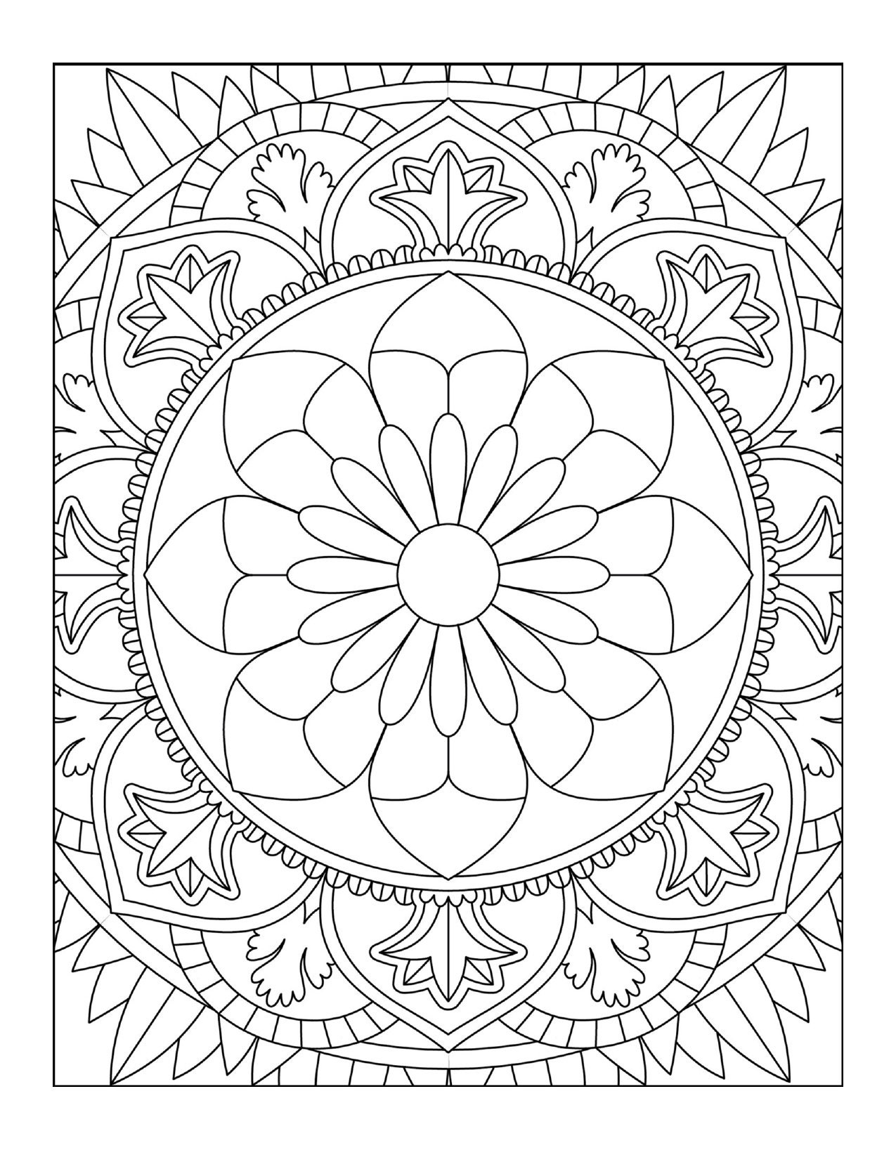125 Mandala Coloring Pages - Etsy