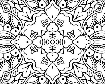 Magical Mandala Coloring Pages 25 Printable Designs for Soulful Self ...