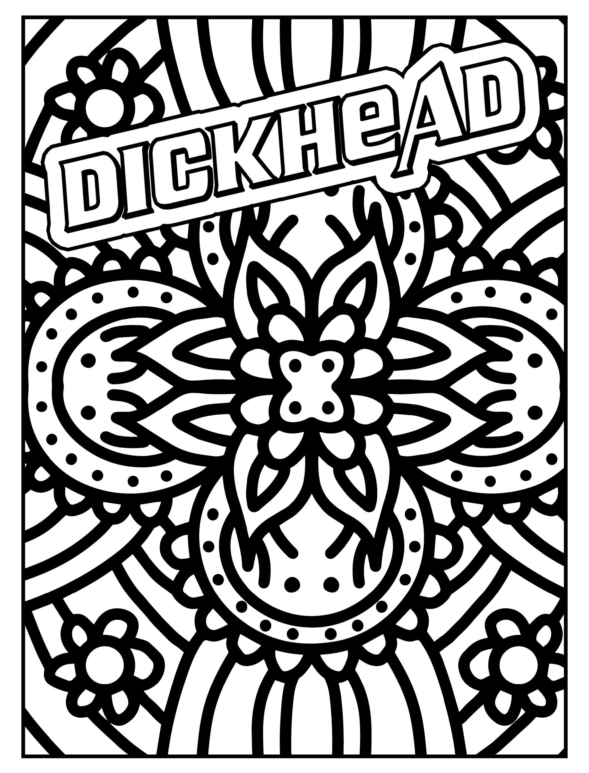 Swear Word Coloring Page for Adults | Adult Humor (printable, PDF ...