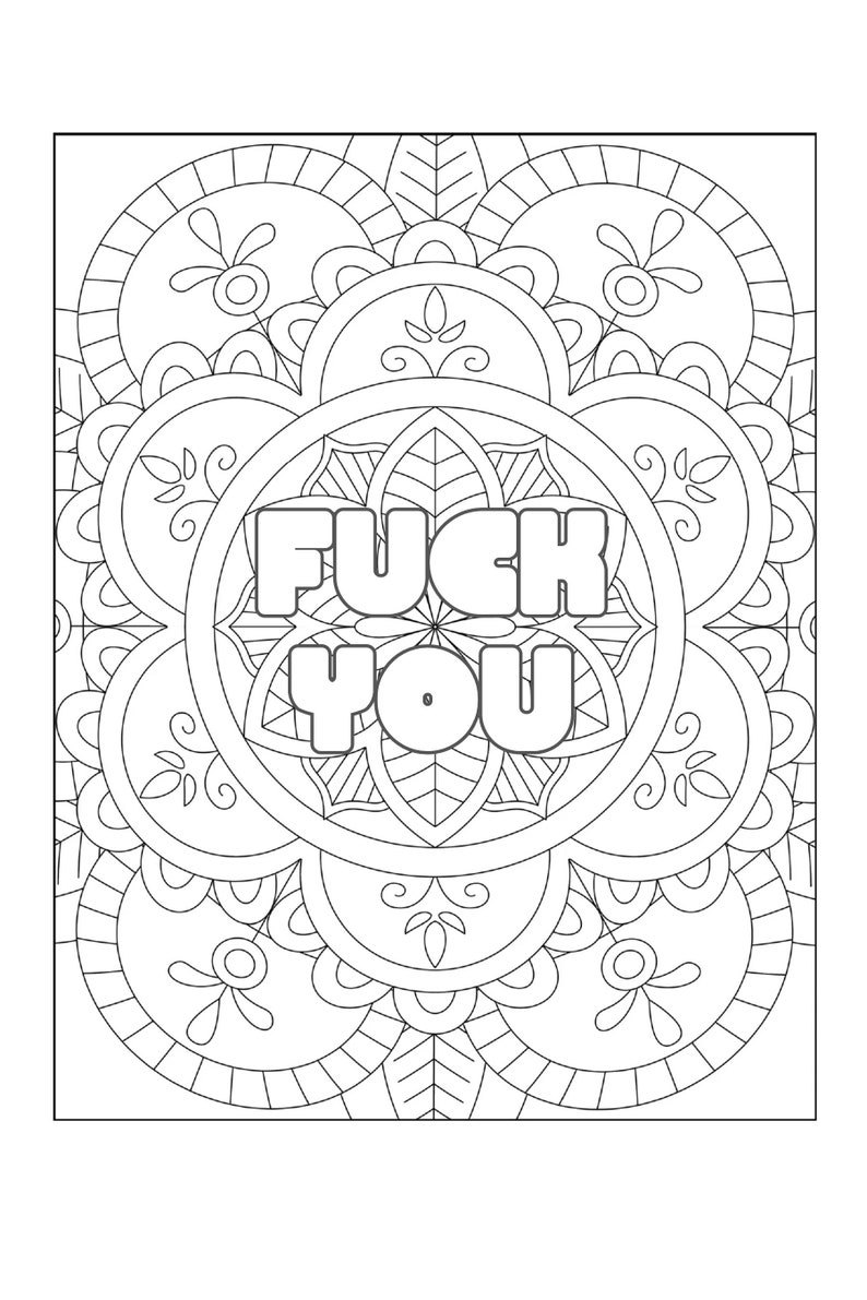 My Profanity Coloring Book. Instant Download Swear Words - Etsy