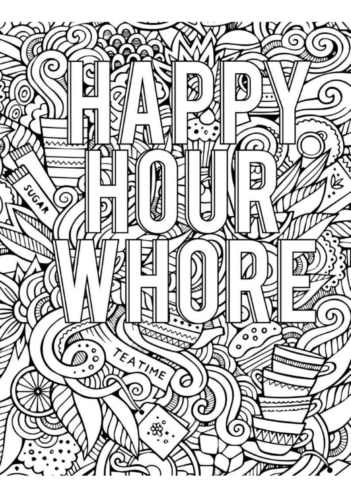 30 Adult Swear Word Printable Coloring Pages - Etsy