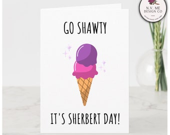 Funny Birthday Card Sherbert - Etsy