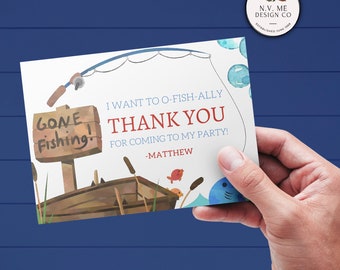 Fish Thank You Card - Etsy