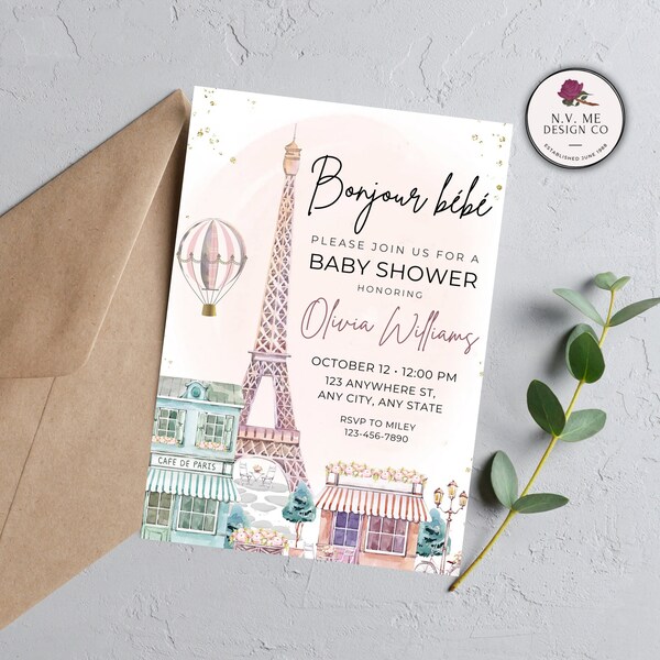 Paris Baby Shower - Etsy