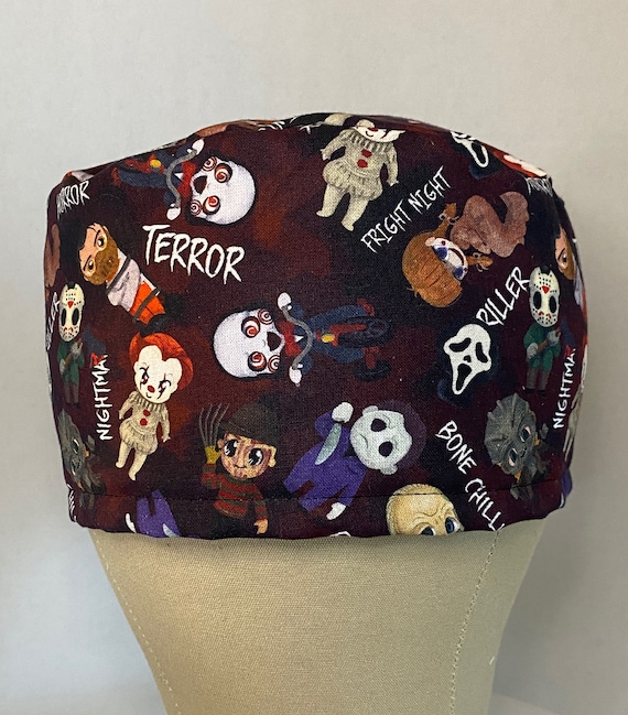 SCRUB CAPS: Comrades and Horror Scrub Cap Scrub Cap Scrub - Etsy