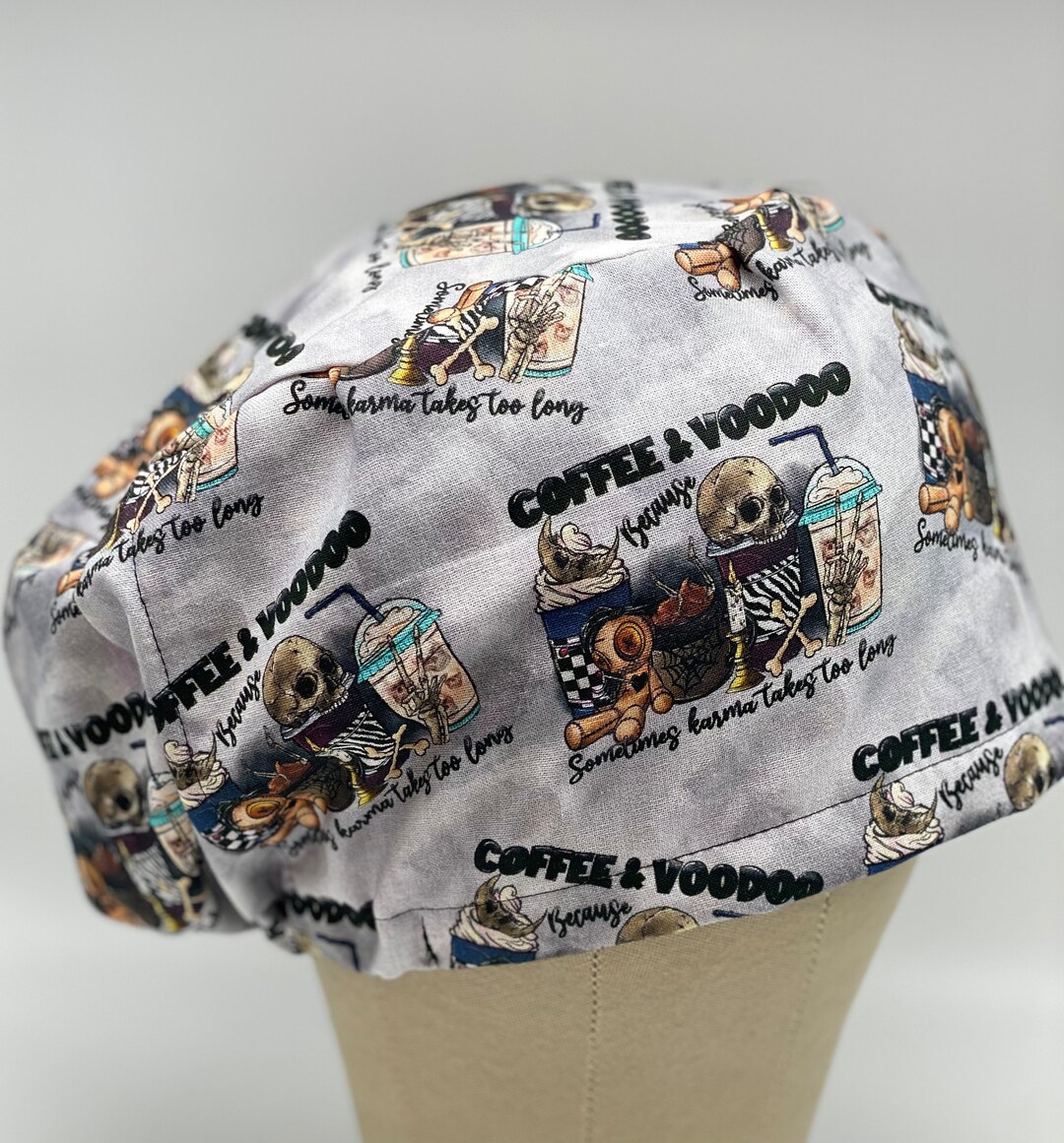 Shop Exclusive: Voodoo and Coffee Euro Style Scrub Cap, Scrub Cap ...