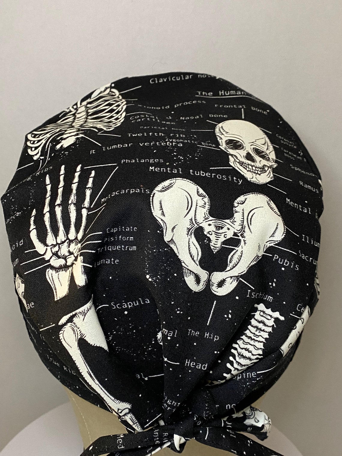 SCRUB CAP: Skeleton Glow in the Dark Scrub Cap Ortho Scrub - Etsy