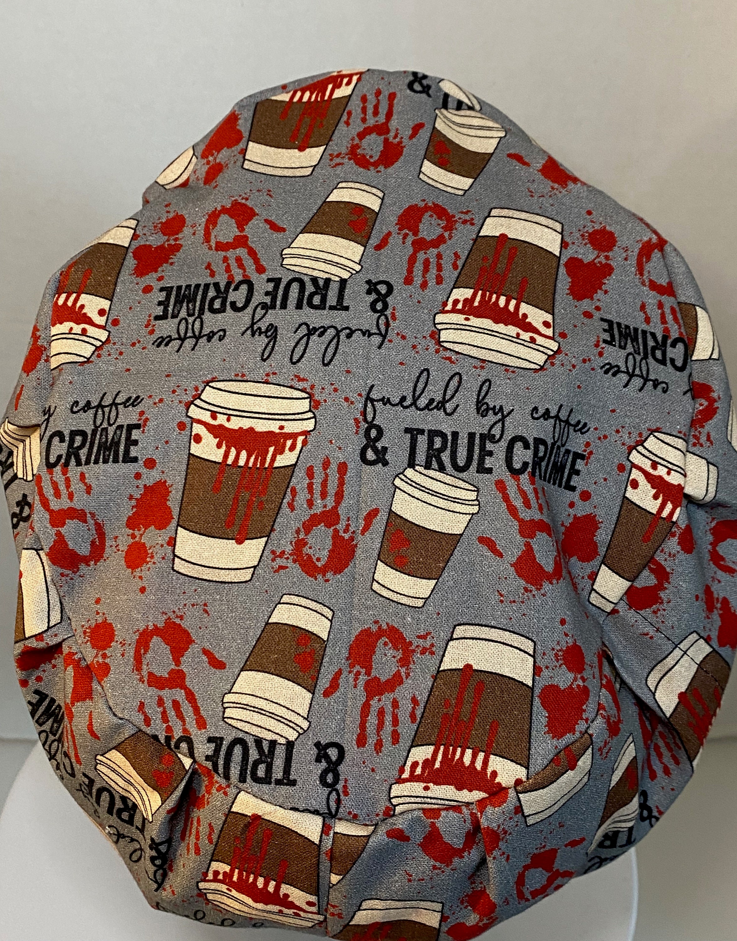 SCRUB CAPS: True Crime Euro Style Scrub Cap Scrub Cap - Etsy