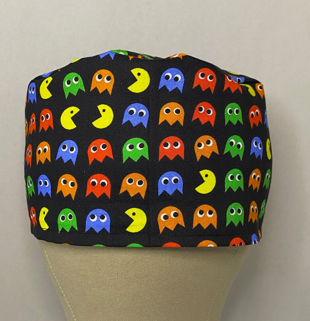 SCRUB CAPS: Video Game Scrub Cap, Surgical Scrub Cap, Fun Scrub Cap ...