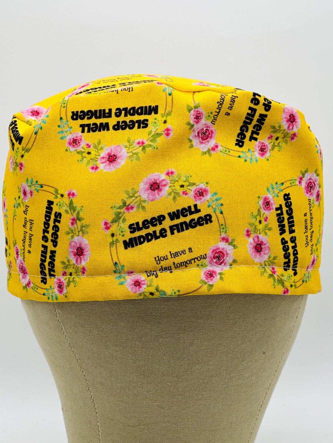 Shop Exclusive: Sleep Well Middle Finger Scrub Cap, Scrub Cap, Scrub ...