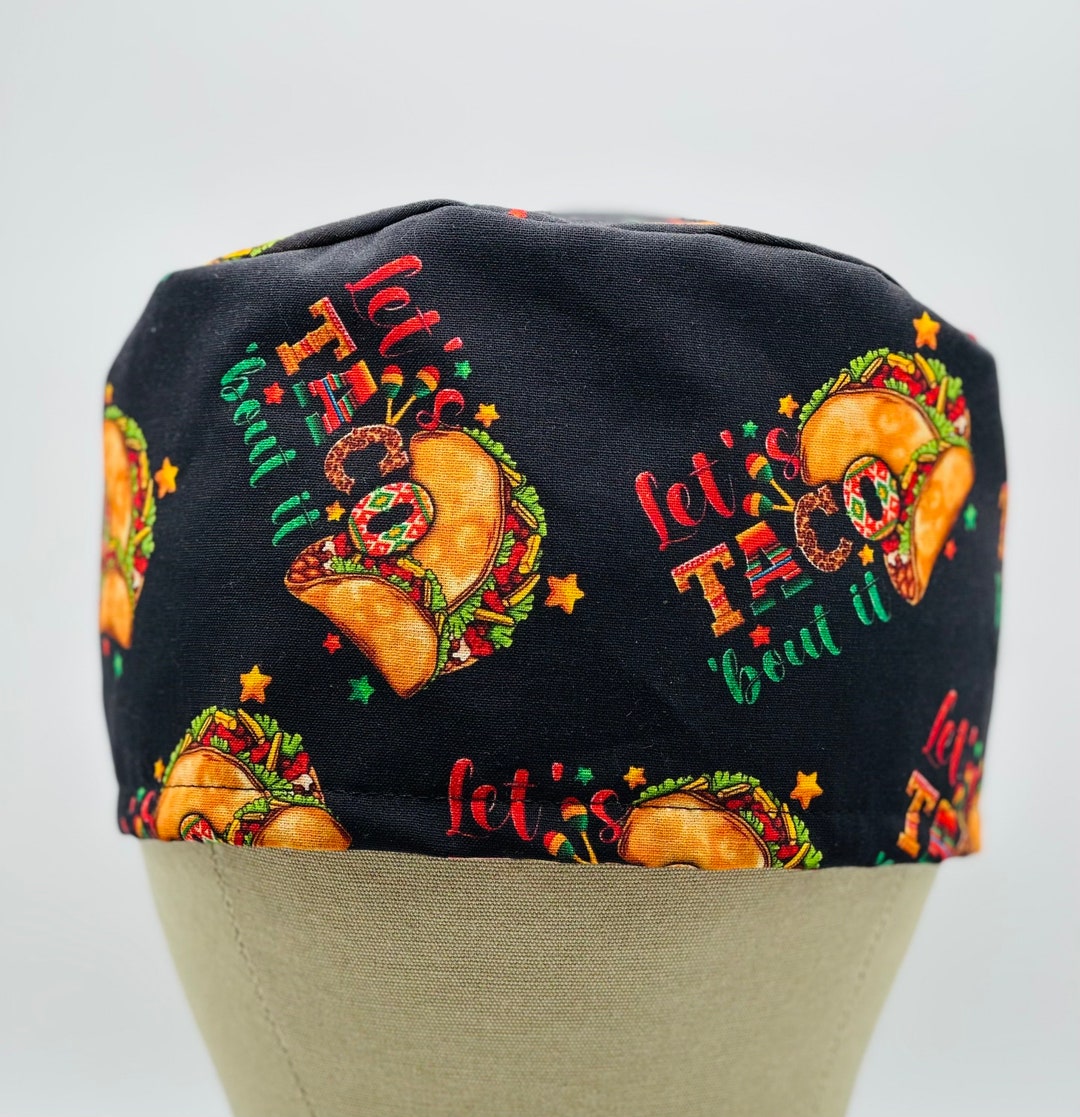 Shop Exclusive:let’s TACO Bout It Scrub Cap, Taco Scrub Cap, Scrub Cap ...