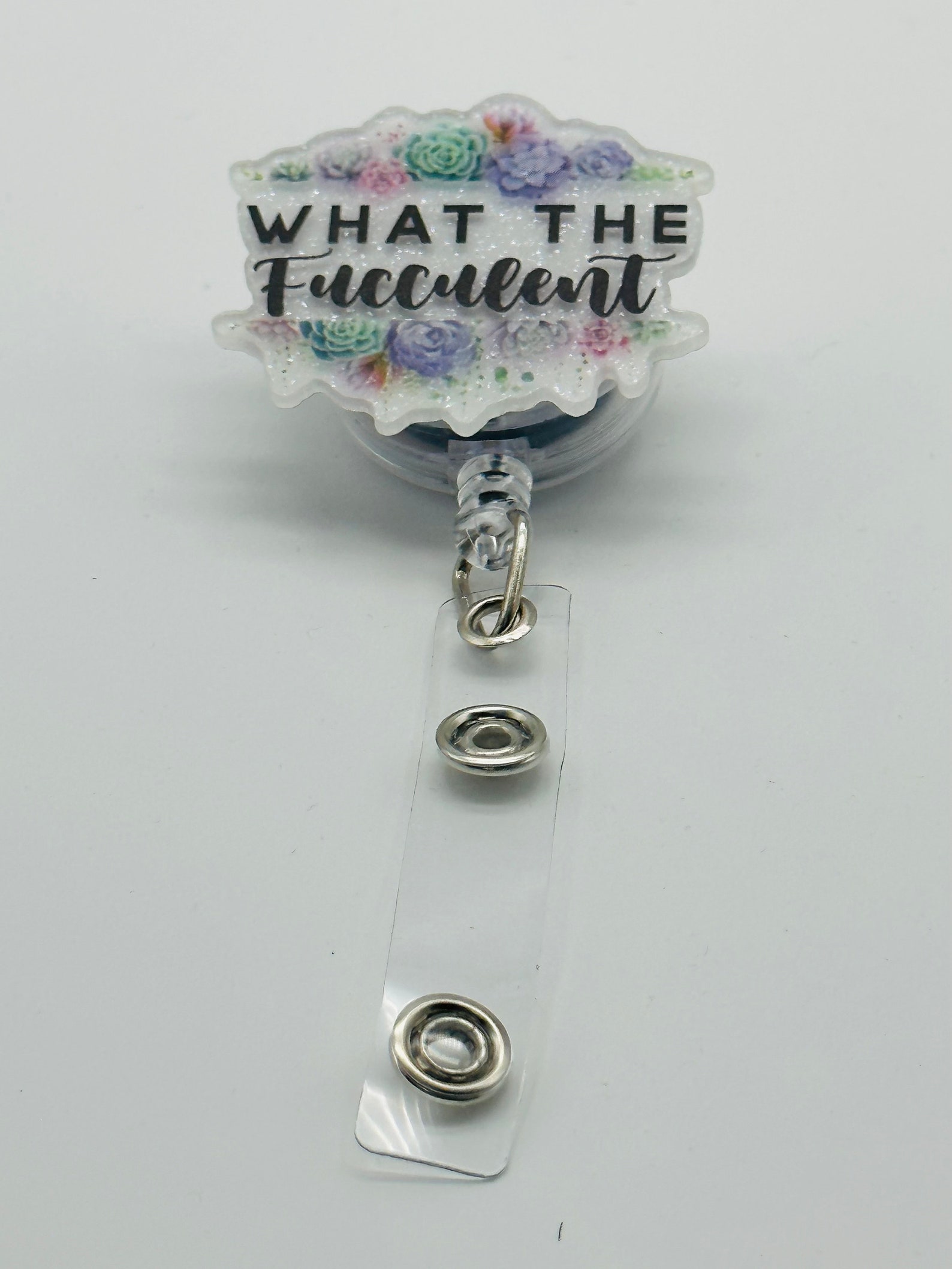 Shop Exclusive: What the Fucculent Badge Reel, Badge Reel, Medical ...
