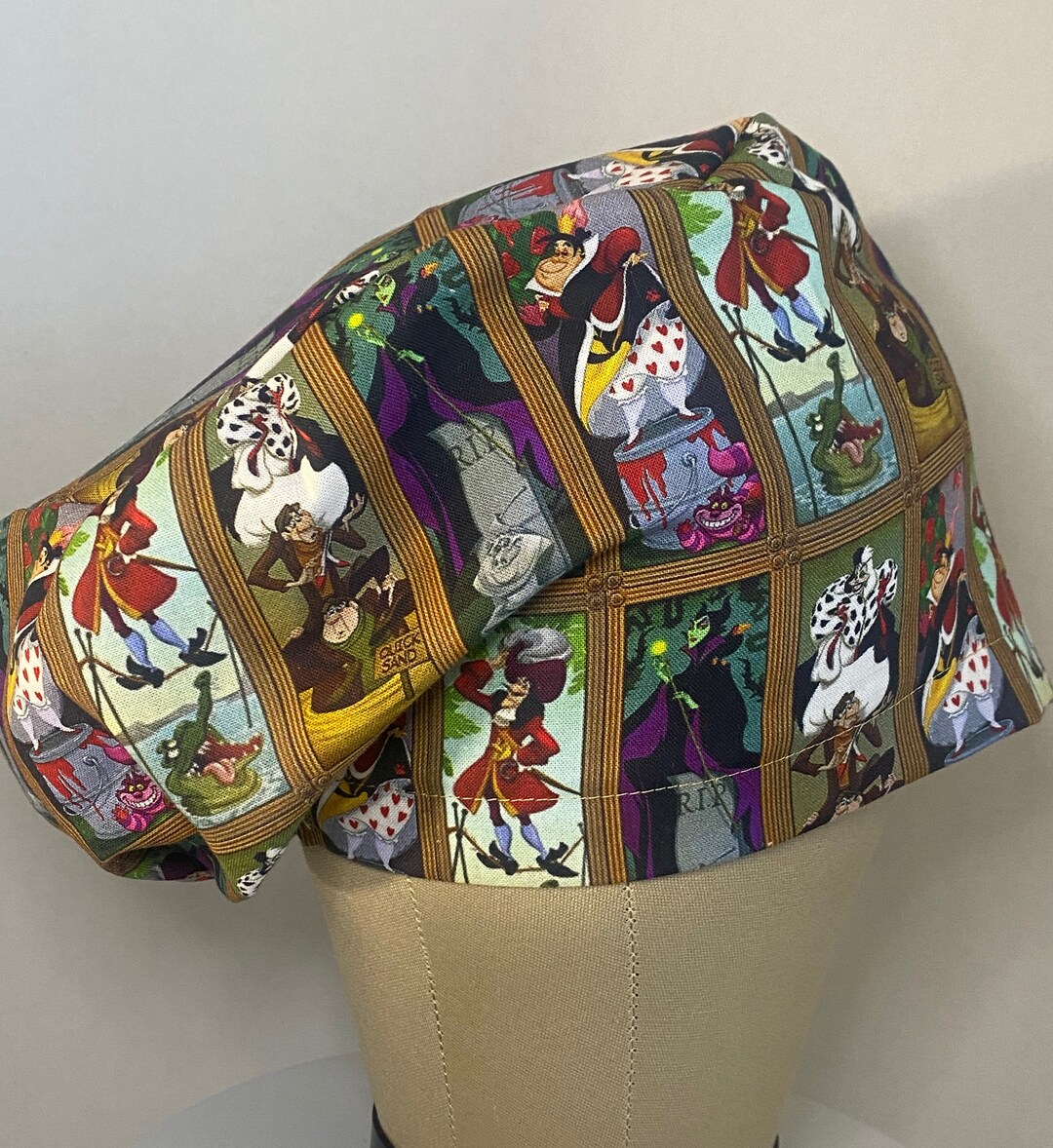 SCRUB CAPS: Villains Mansion Euro Style Scrub Cap, Surgical Scrub Cap ...