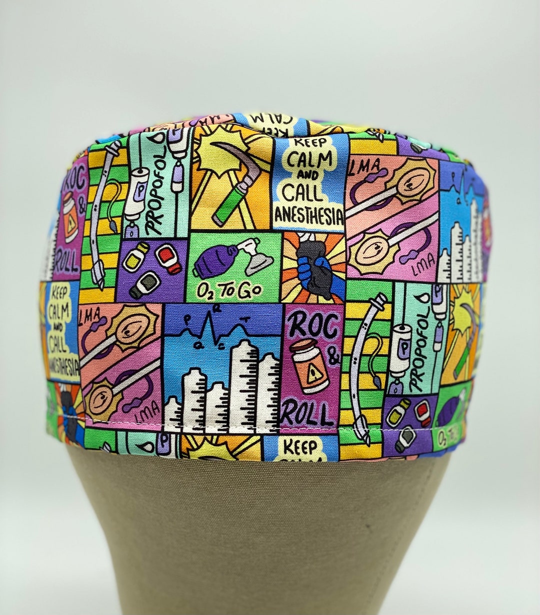 Scrub Caps: Anesthesia Scrub Cap, Scrub Cap, Scrub Hat, Surgical Scrub ...