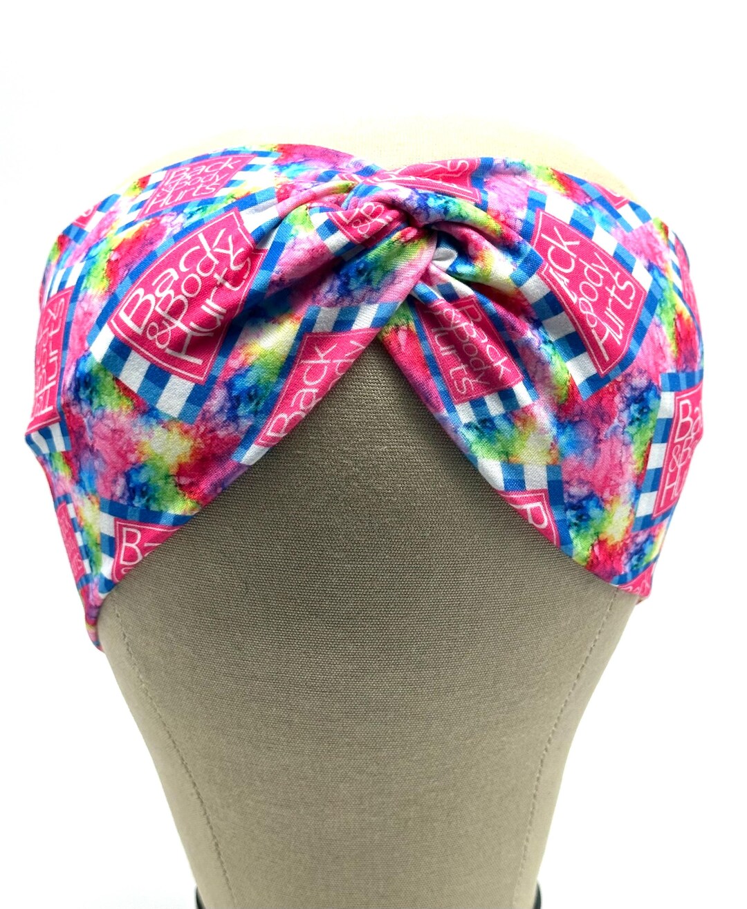 TWISTED HEADBAND: Back and Body Hurts Twisted Headband, Stretchy ...