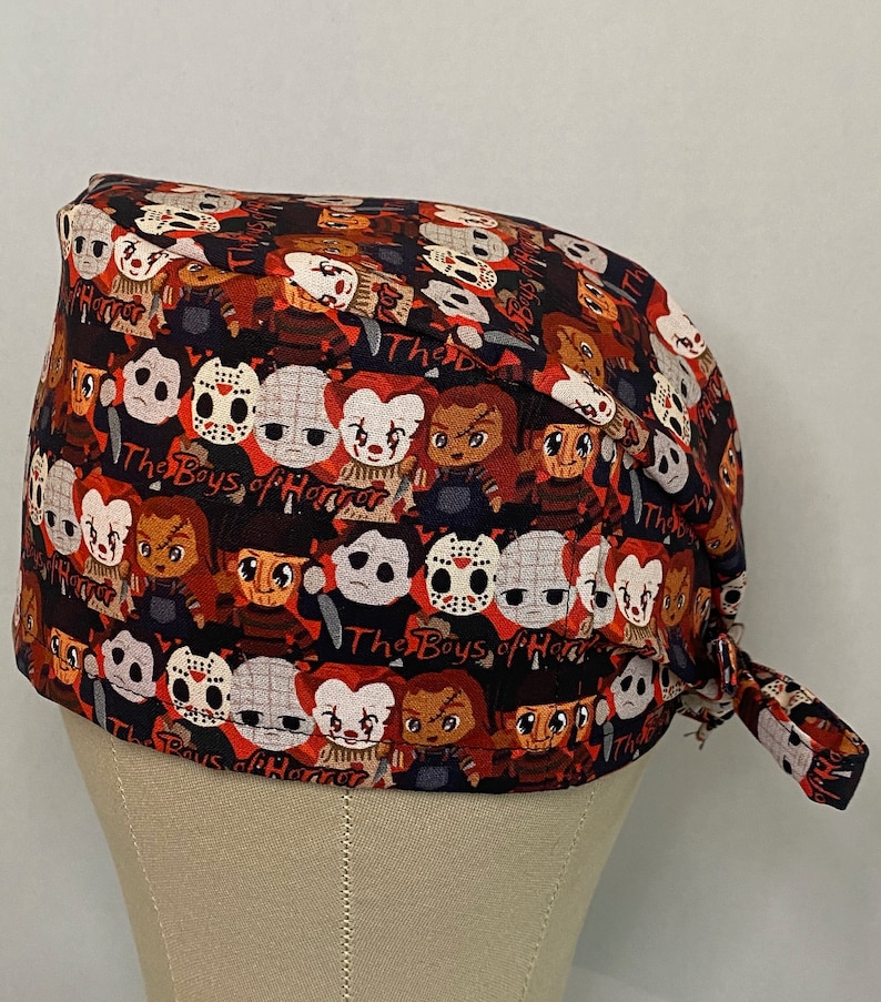 SCRUB CAPS: the Boys of Horror Scrub Cap, Scrub Cap, Surgical Scrub Cap ...
