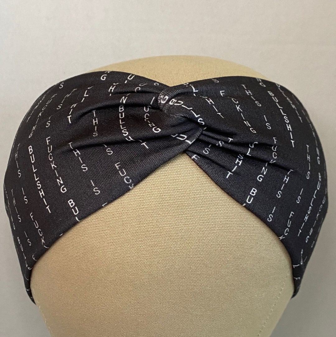 TWIST HEADBAND: Cuss Words Headband, NSFW Headband, Stretchy Headband ...