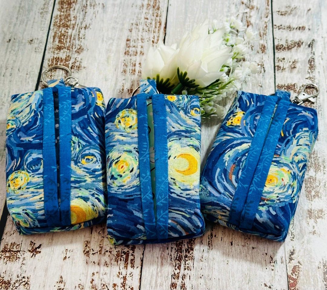 3 Piece Tissue Cotton Fabric Holder, Tissue to Go Cover, Pocket Tissue ...