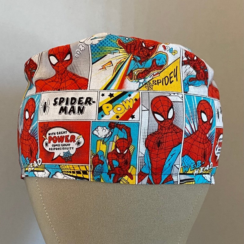 Spiderman With a Scrub Cap - Etsy