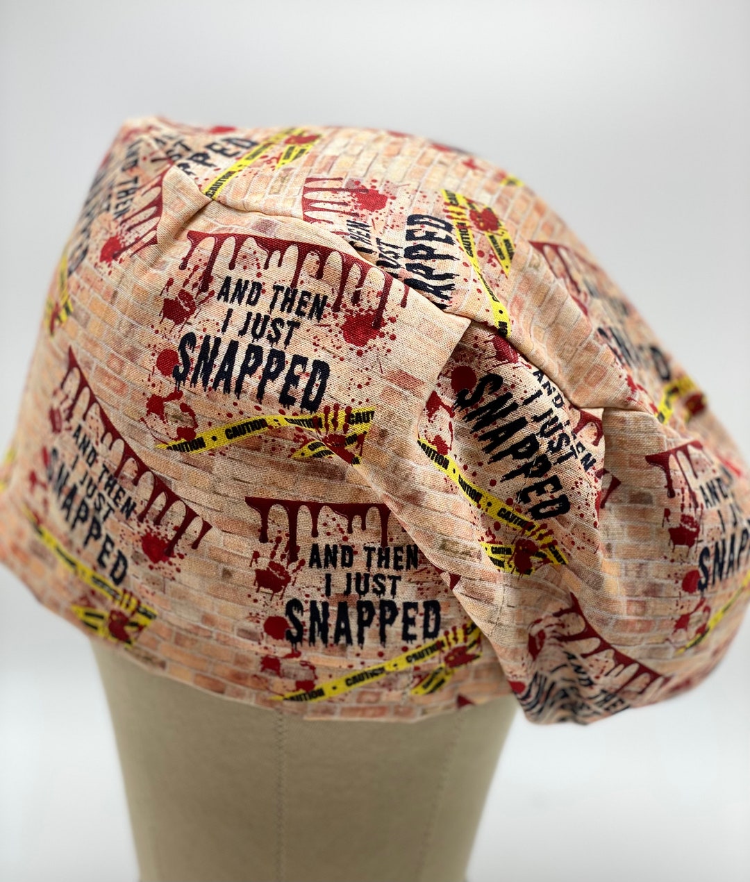 Shop Exclusive: I Just Snapped Euro Style Scrub Cap, Scrub Cap, Scrub ...