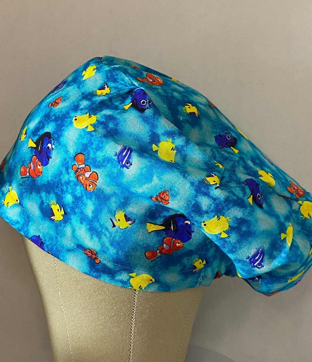 SCRUB CAPS: Fish Euro Style Scrub Cap, Theme Park Scrub Cap, Surgical ...