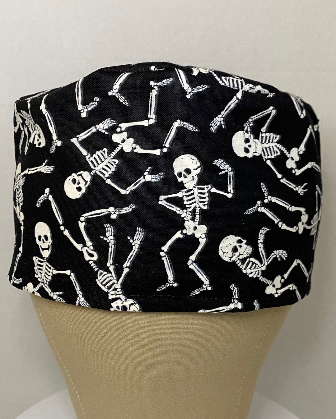 SCRUB CAP: Glow in the Dark Dancing Skeleton Scrub Cap, Surgical Scrub ...
