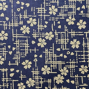 Blue Sakura Japanese Knot Bag: Cotton Wrist Bag - Etsy