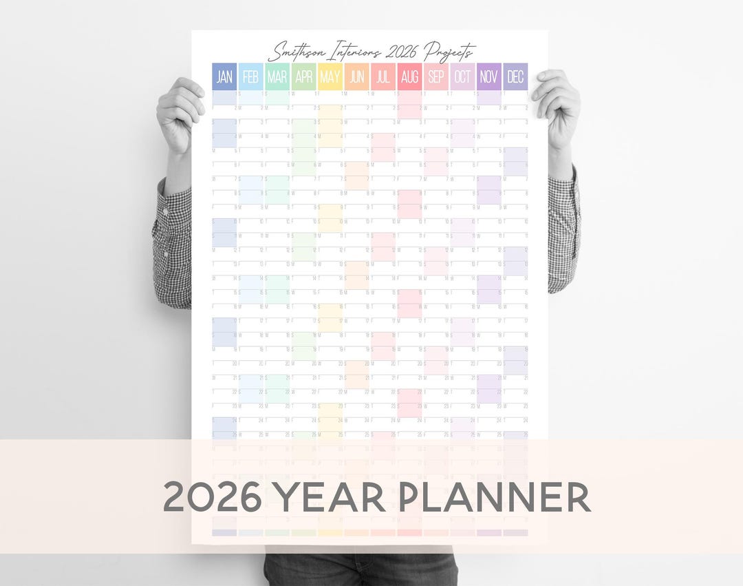 2026 Wall Planner - Large Monthly Calendar, Perfect for Home, Office ...